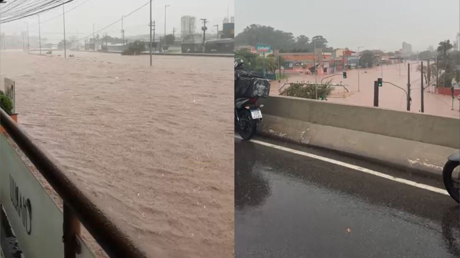 Estragos da chuva em SP: Av. dos Estados “desaparece“ em alagamento no ...